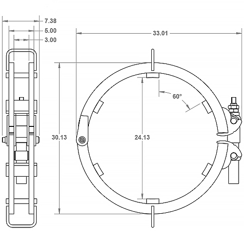 24" Ratchet Clamp