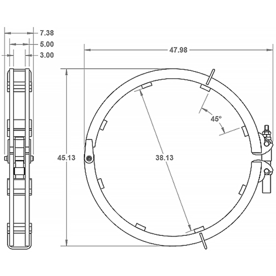 38" Ratchet Clamp