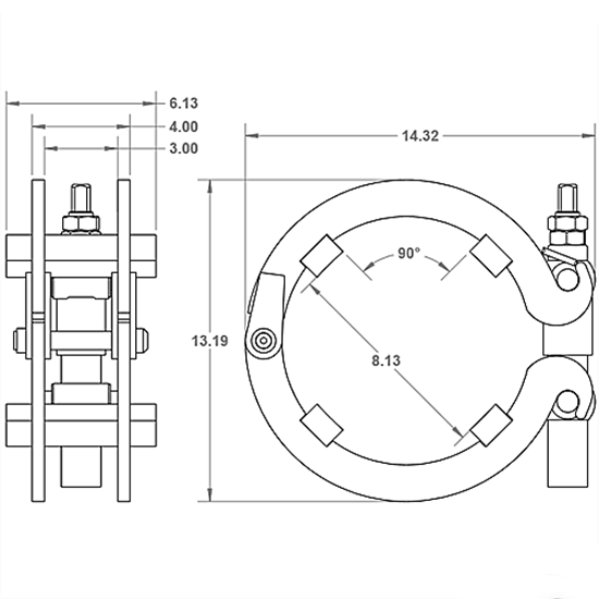 8" Ratchet Clamp