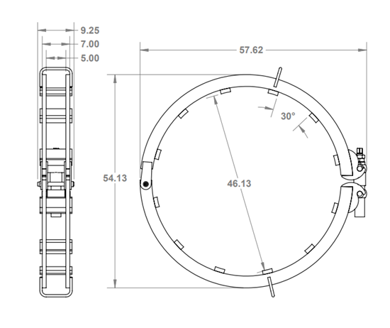 46" Ratchet Clamp