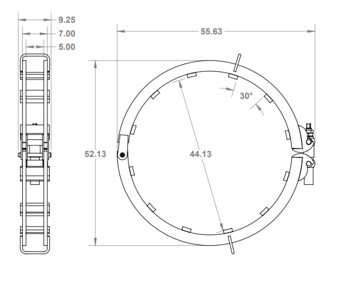 44" Ratchet Clamp