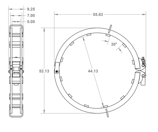 44" Ratchet Clamp